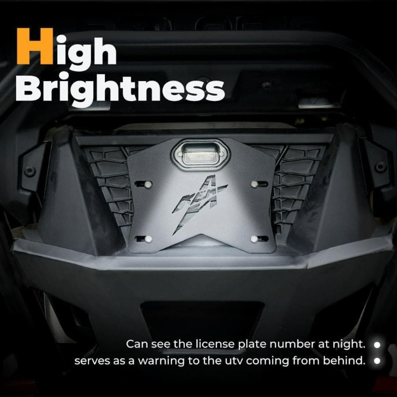 Enhance Your Polaris General With Kemimotos Led License Plate Bracket Kit