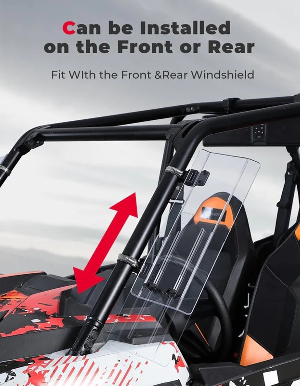 Polaris General Roll Bar Utv Side Wind Deflectors Enhance Ride Comfort