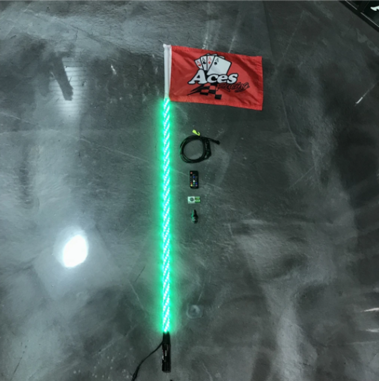 Polaris General Deluxe Lighted Whips Single Colors Epg Aces Racing