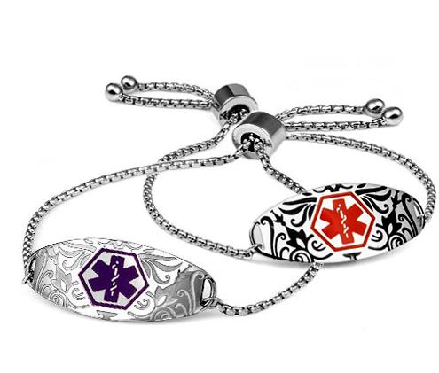 New Arrivals! Custom Designed Medical Alert Bracelets for Women ...