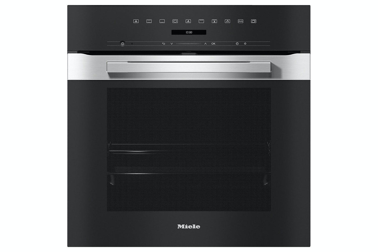 Miele, H7260BP, 76L 60cm PureLine Pyrolytic Built-In Oven, Black - Briscoes