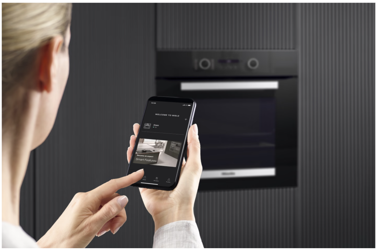 Miele, H7260BP, 76L 60cm PureLine Pyrolytic Built-In Oven, Black - Briscoes