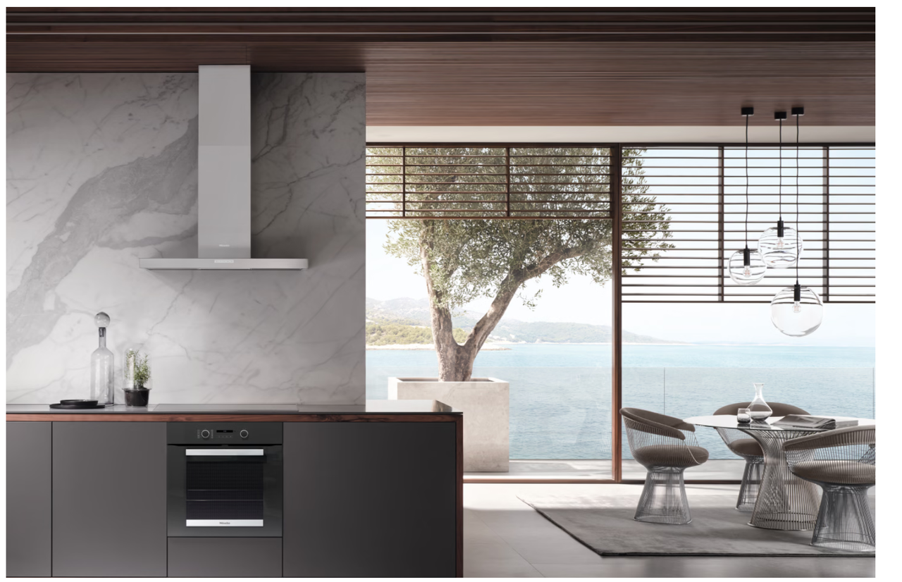 Miele, H7260BP, 76L 60cm PureLine Pyrolytic Built-In Oven, Black - Briscoes
