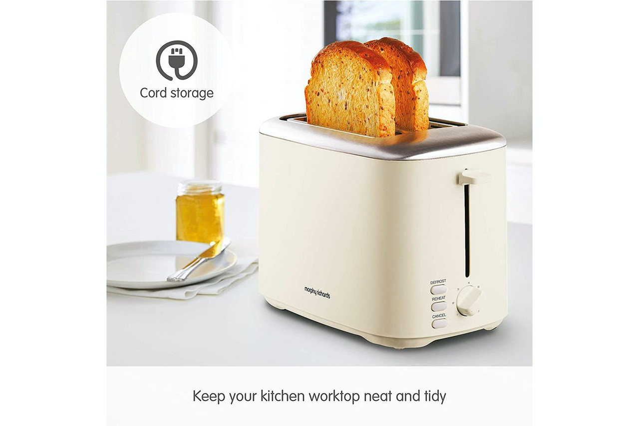 Morphy Richards, 222065, Equip 2 Slice Toaster, Cream - Briscoes