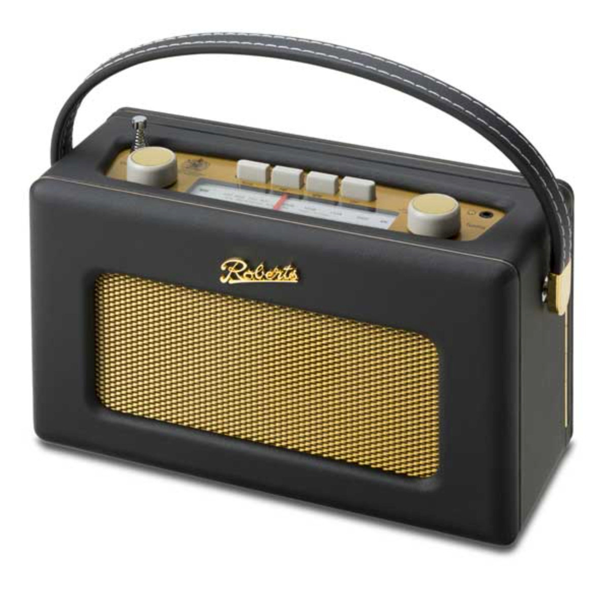 Roberts, R260/BK, Retro 1950s Replica Portable FM & AM Radio, Black ...