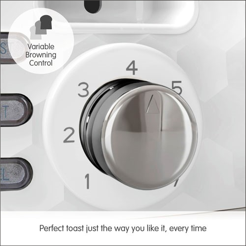Morphy Richards, 220034, hive 2 slice toaster, White - Briscoes