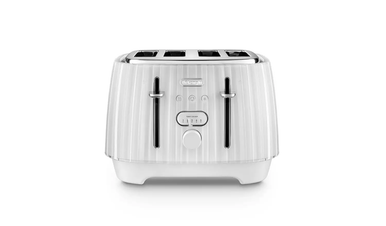 De'Longhi, CTD4003.W, Ballerina 4 Slice Toaster, White - Briscoes