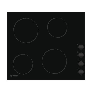 Indesit, RI860C, Aria Collection Ceramic Hob, Black - Appliances Delivered