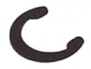 WIPER SHAFT C-CLIP; BUS; 1965-1967