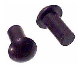 VENT WINDOW LATCH PLATE RIVETS