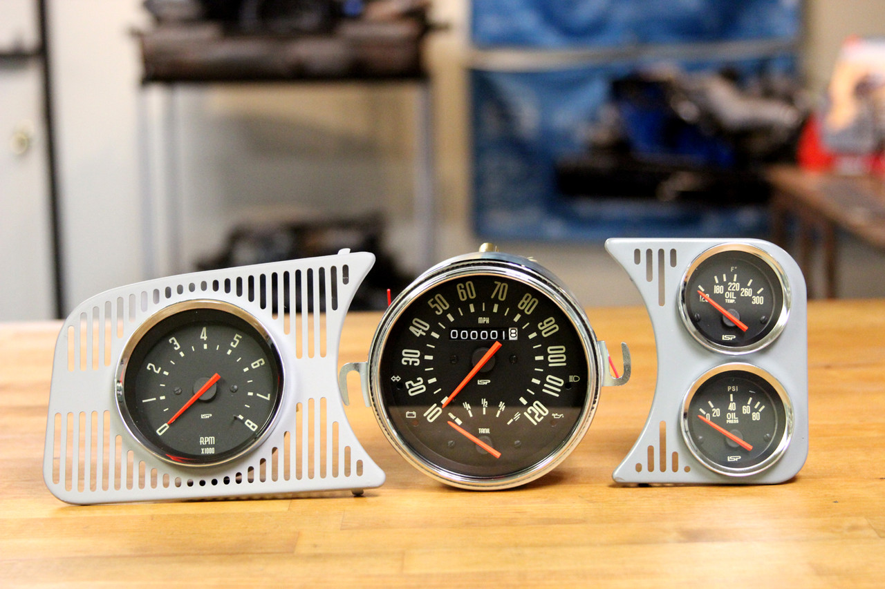 ISP RALLY SERIES GAUGE SET - 120 MPH SPEEDO w/GAS COMBO - 80mm TACH