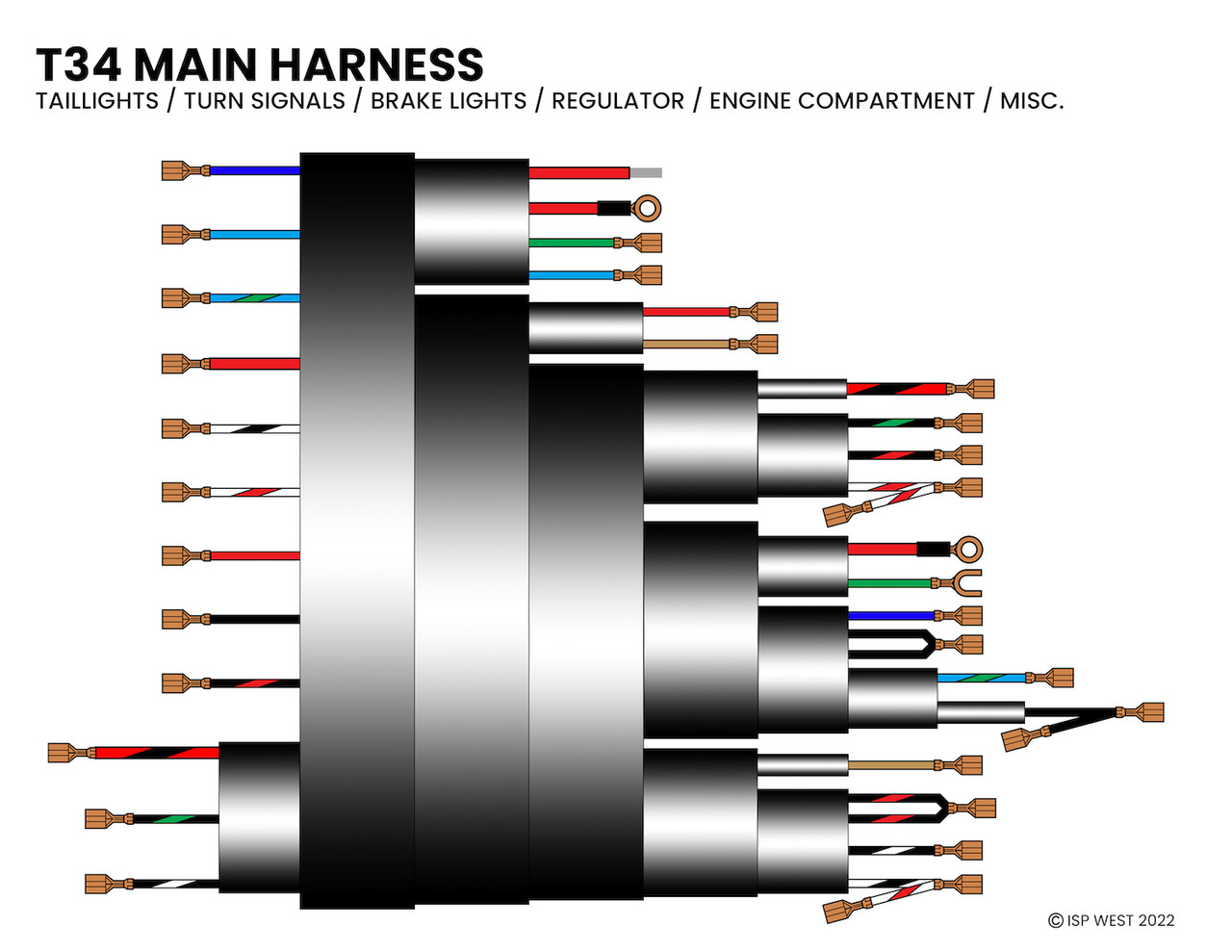 Type 34 Wiring Harness With Accessory Wire