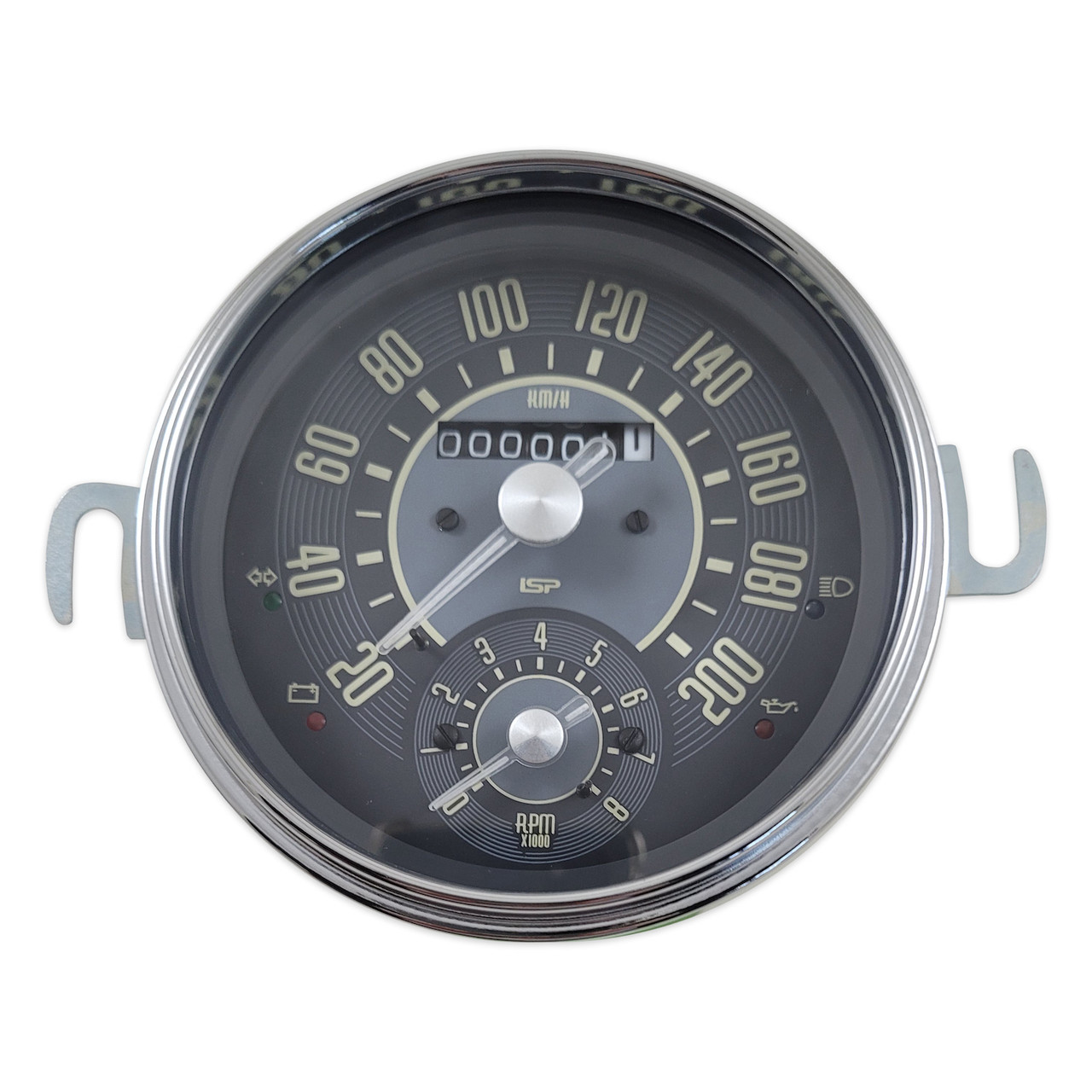 KM SPEEDOMETER & TACH COMBO GAUGE - BEIGE