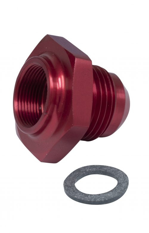 FUEL TANK OUTLET - RED -10 AN STYLE FITTING