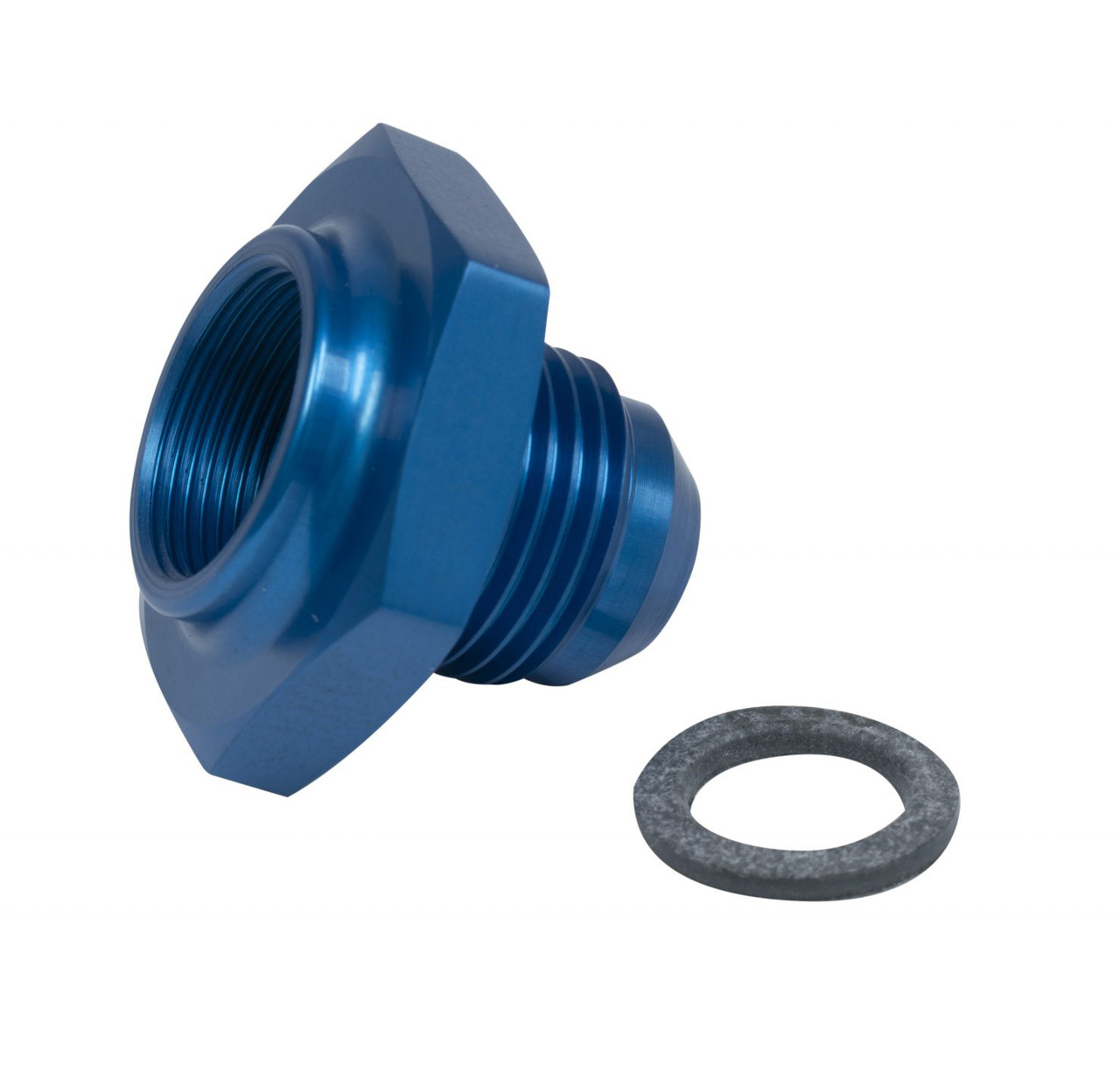 FUEL TANK OUTLET - BLUE -8 AN STYLE FITTING