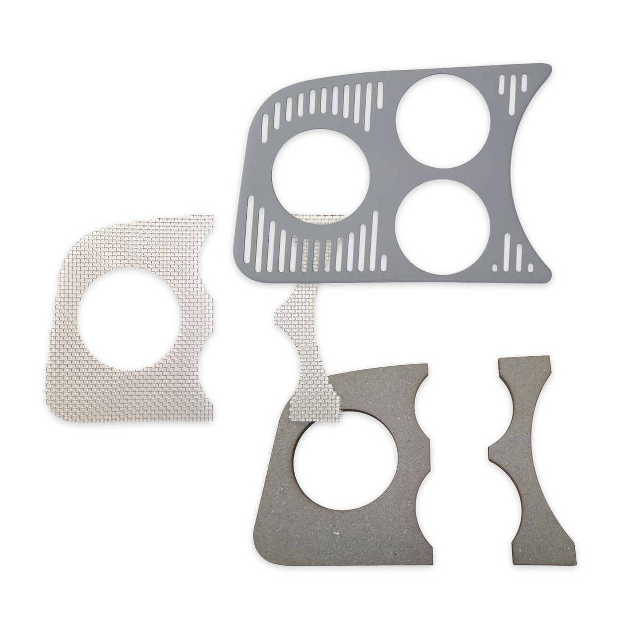 ACCESSORY GAUGE PANEL GRILL THREE 52MM LEFT KIT