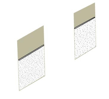 Partition Panel Kit Silver Beige & Basalt Grey 1964 Type 2 Bus