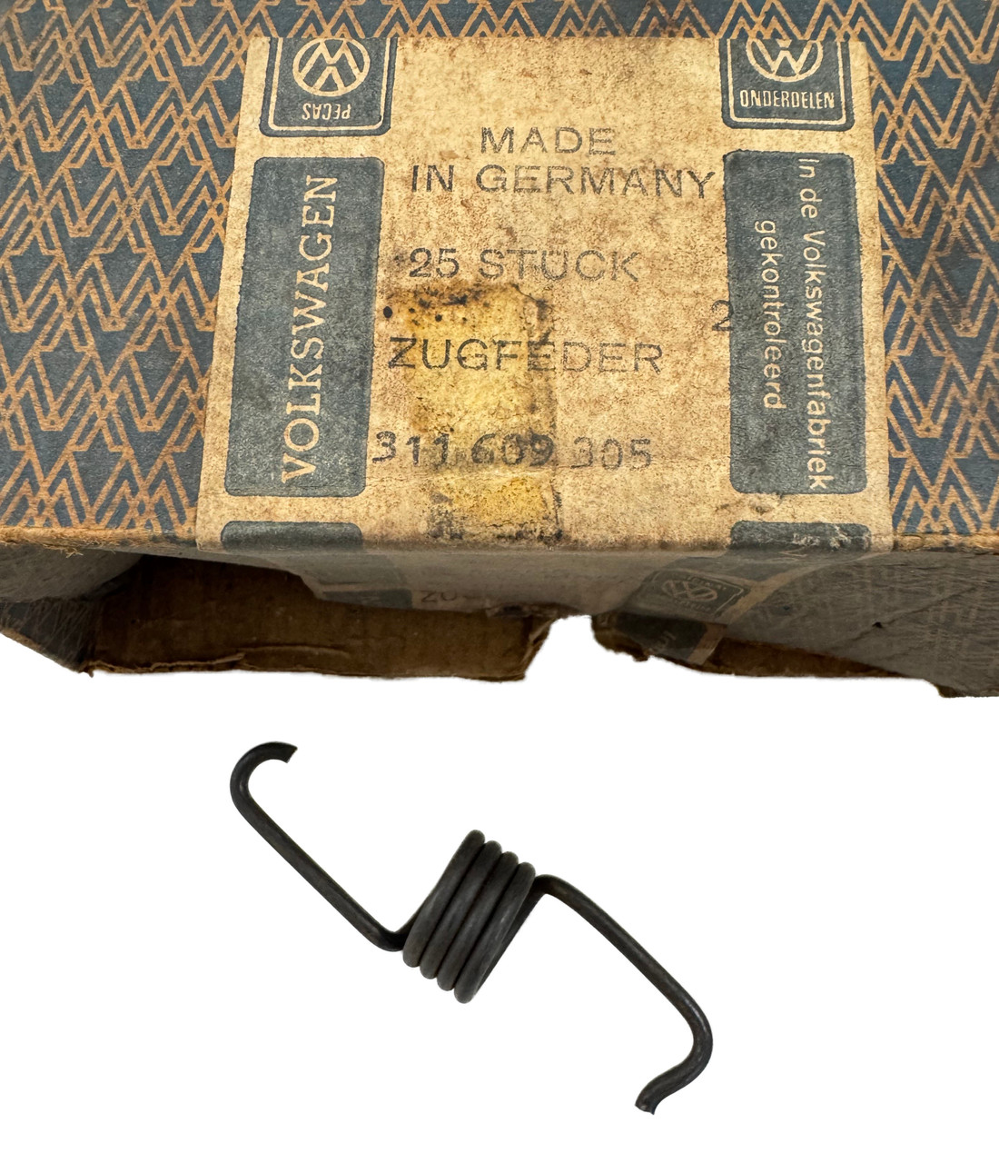 NOS BRAKE RETURN SPRING; FRONT