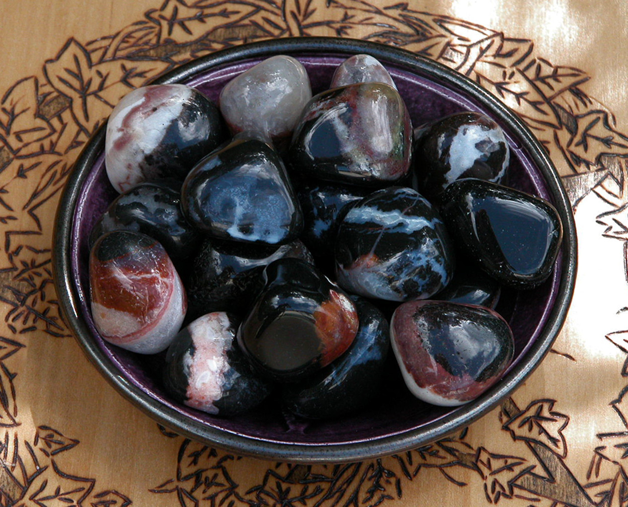 Sardonyx Tumbled Gemstones | White Magick Alchemy