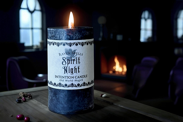 Samhain Spirit Night Candle – Light for the Witches’ New Year - White ...