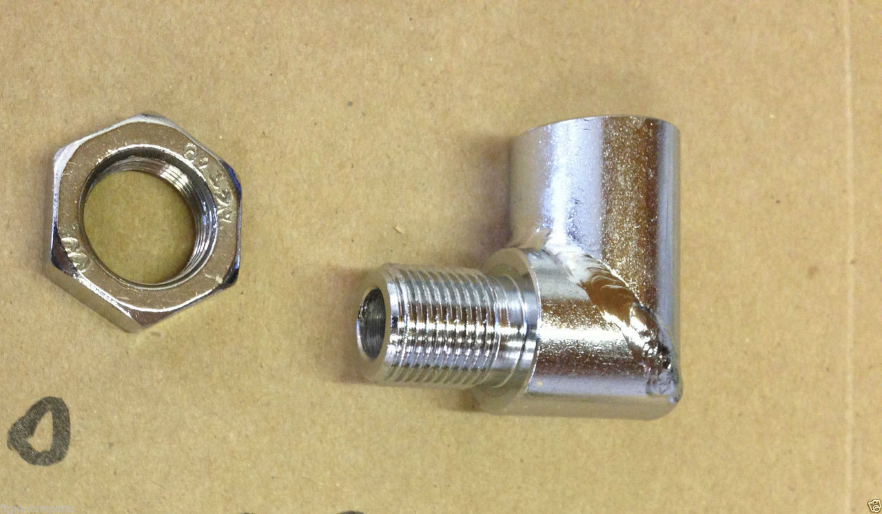 90 degree O2 sensor spacer – 304 Stainless Steel Shorty