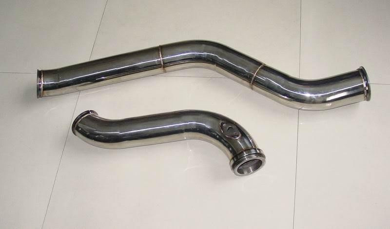 4 Inch V Band Downpipe for 2JZ-GTE Toyota Supra Twin Turbo / Mid Pipe Kit