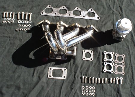 4g63 DSM Turbo MANIFOLD HEADER &/46mm Wastegate ~ EVO - SSAutoChrome Inc.