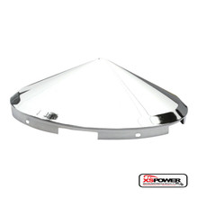 hub caps(2) front 5 even notch pointed cone chrome for Freightliner ...