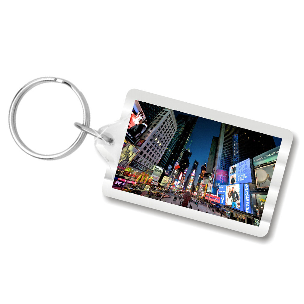 Times Square Plastic Key Chain