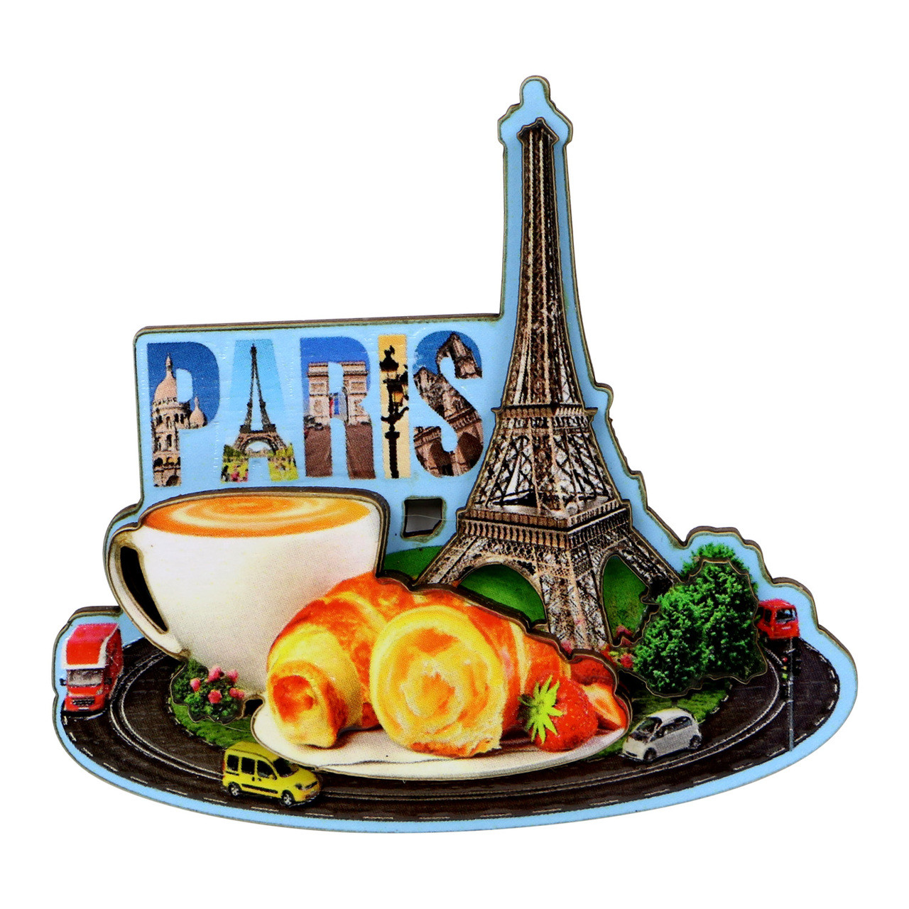 3D Paris Street Magnet
