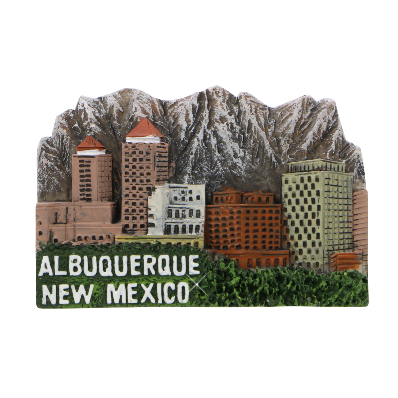 3D Resin Albuquerque Magnet 3 Inches