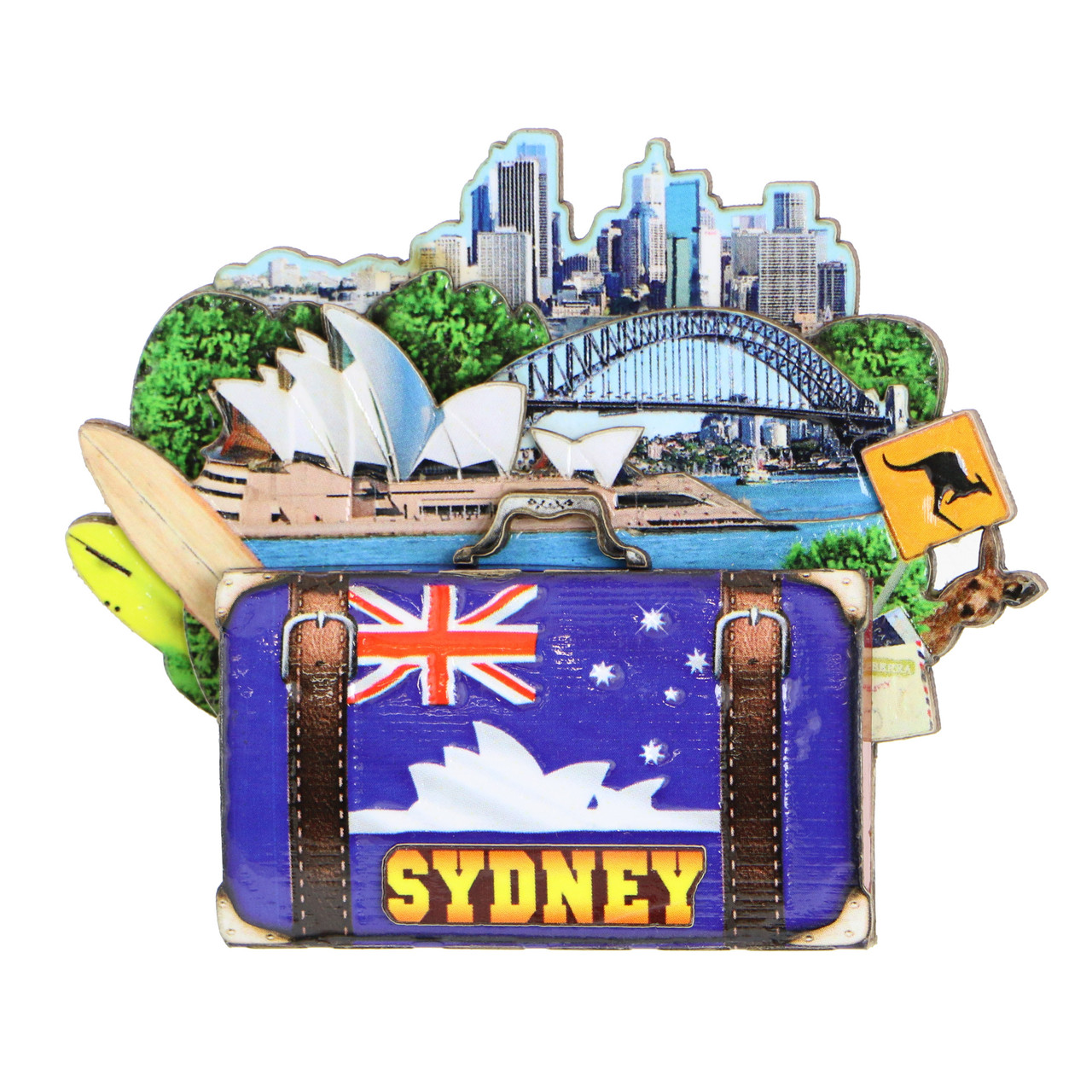 3D Sydney Wooden Magnet