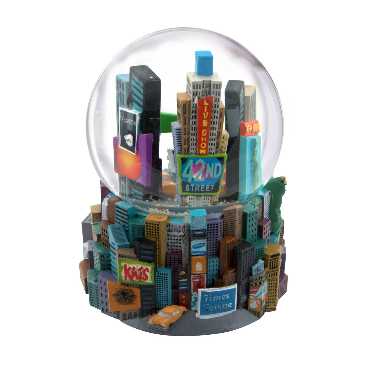 Musical Times Square Snow Globe 5.5in