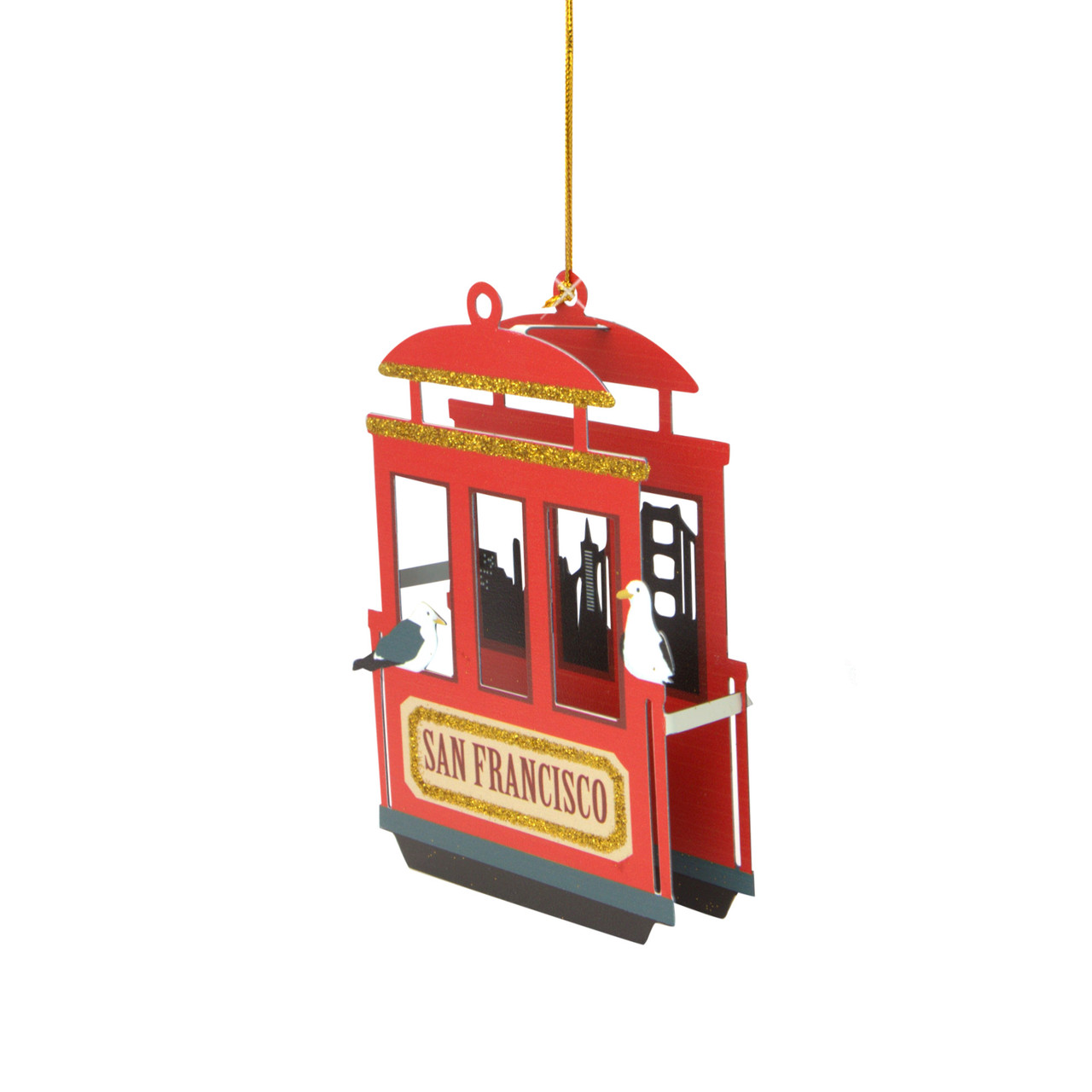 San Francisco Cable Car Christmas Ornament