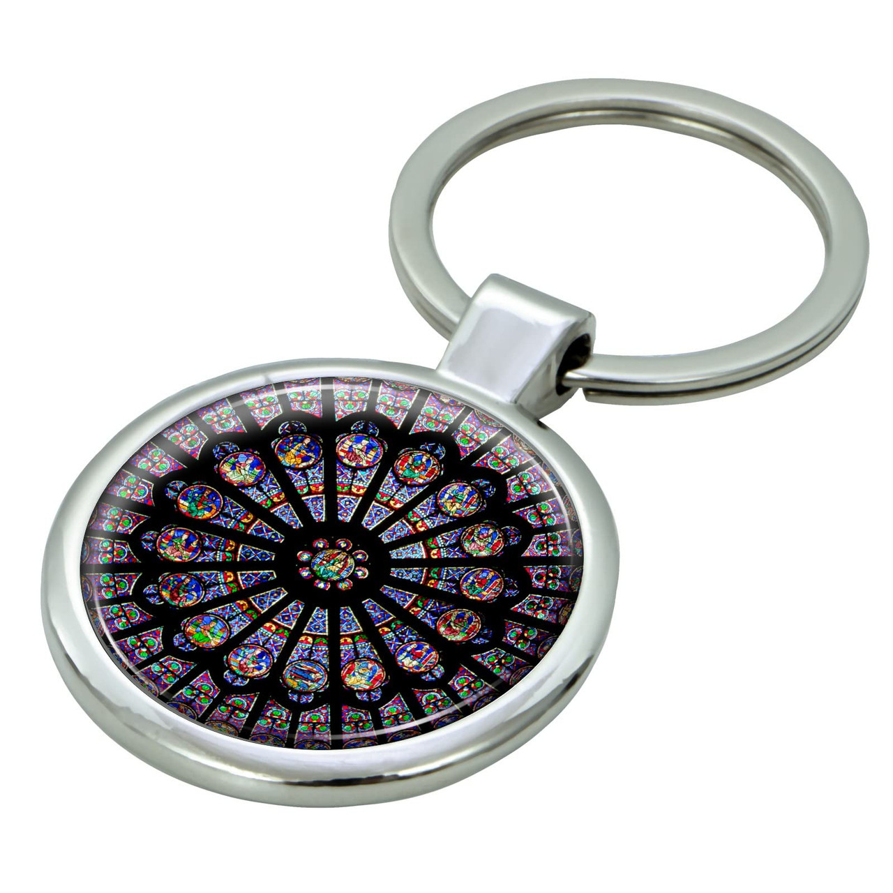 Notre Dame's Rose Window Keychain
