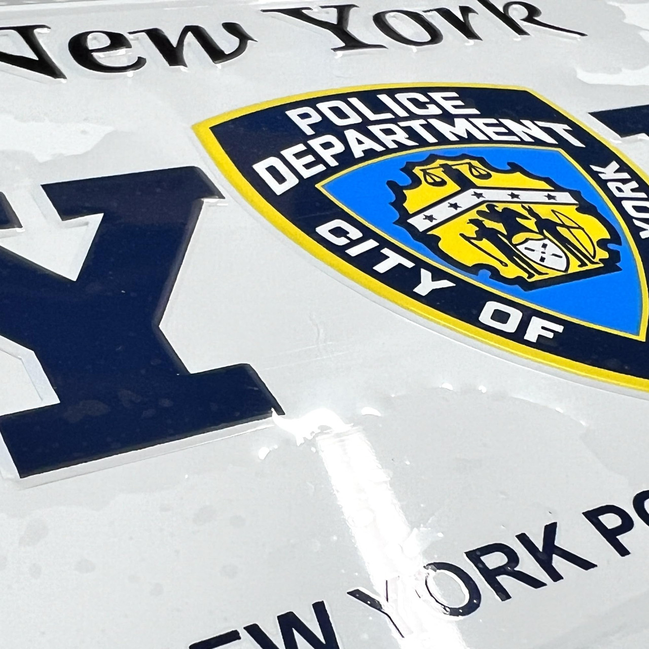 NYPD Official Logo License Plate 12in