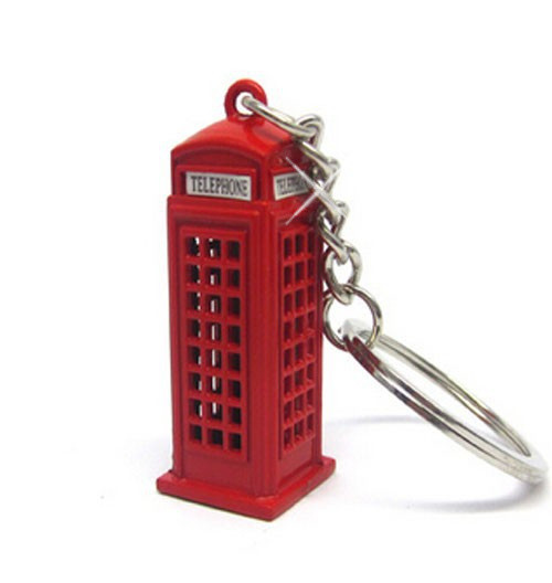 London Phone Booth Key Chain