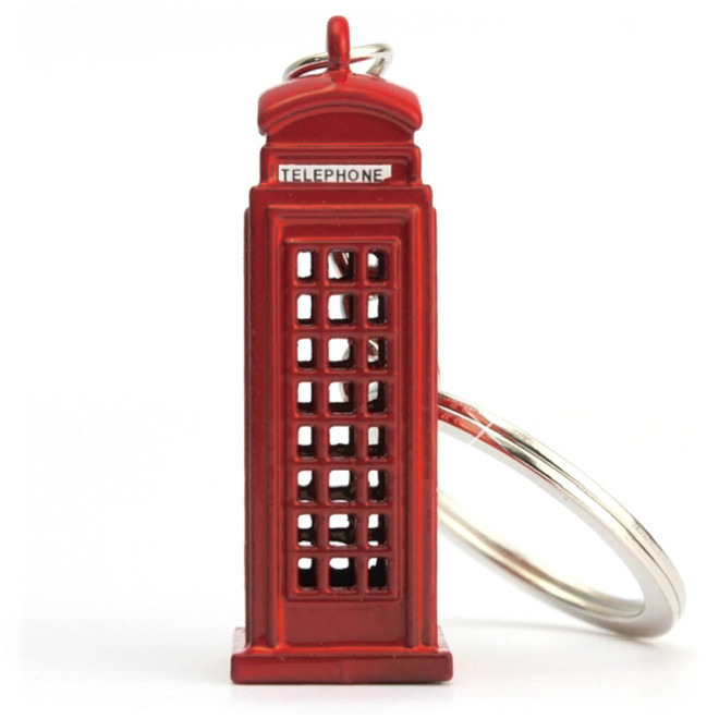 London Phone Booth Key Chain
