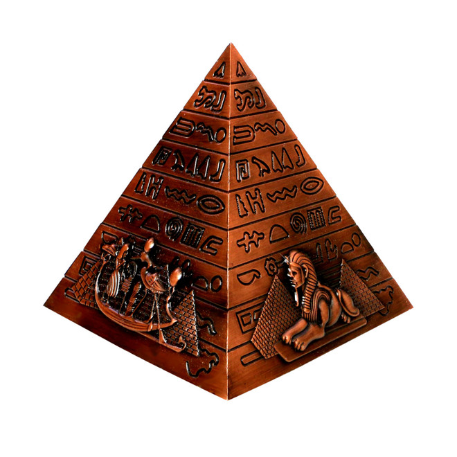 Egyptian Pyramid Bronze Replica 4.5 Inches