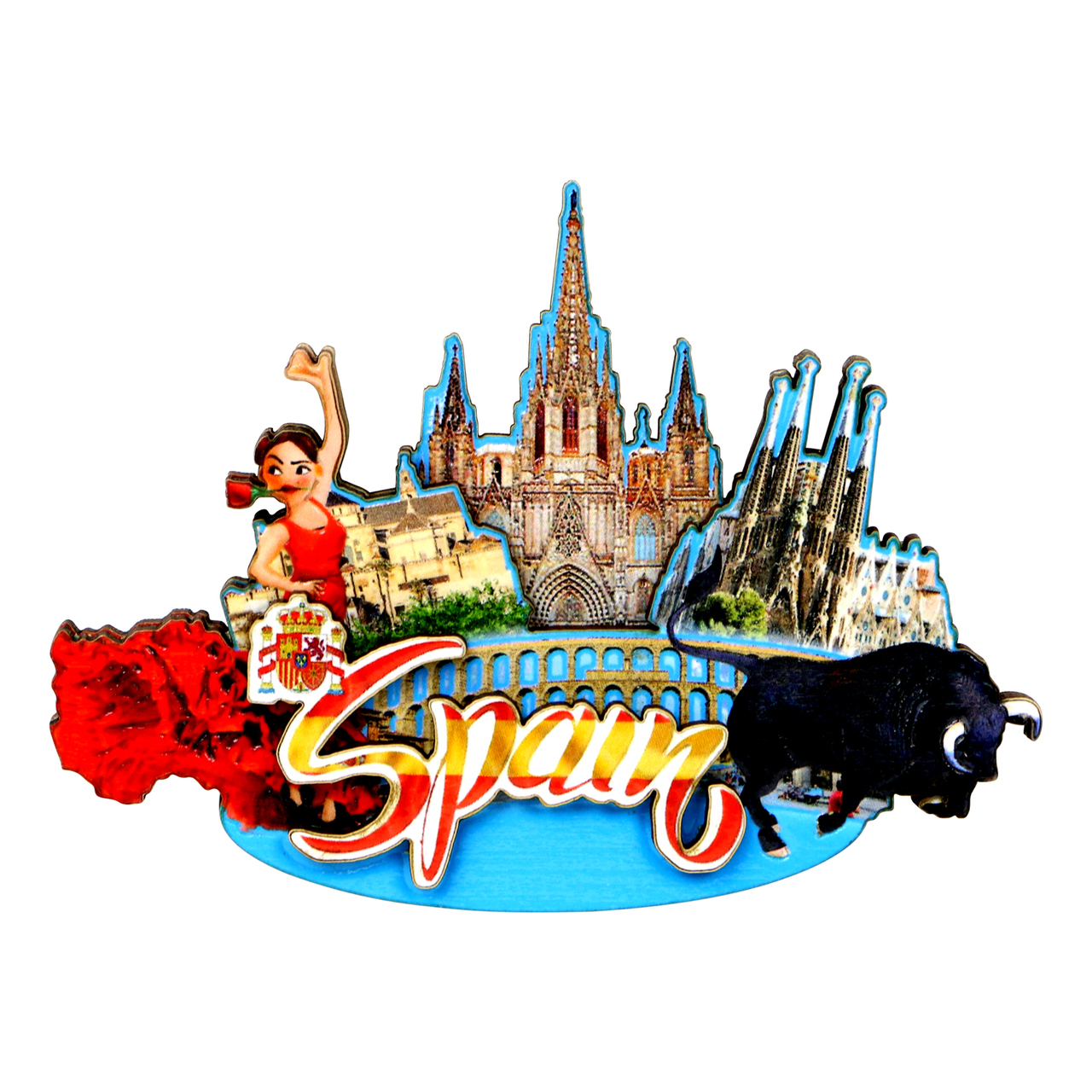 3D Spain Magnet