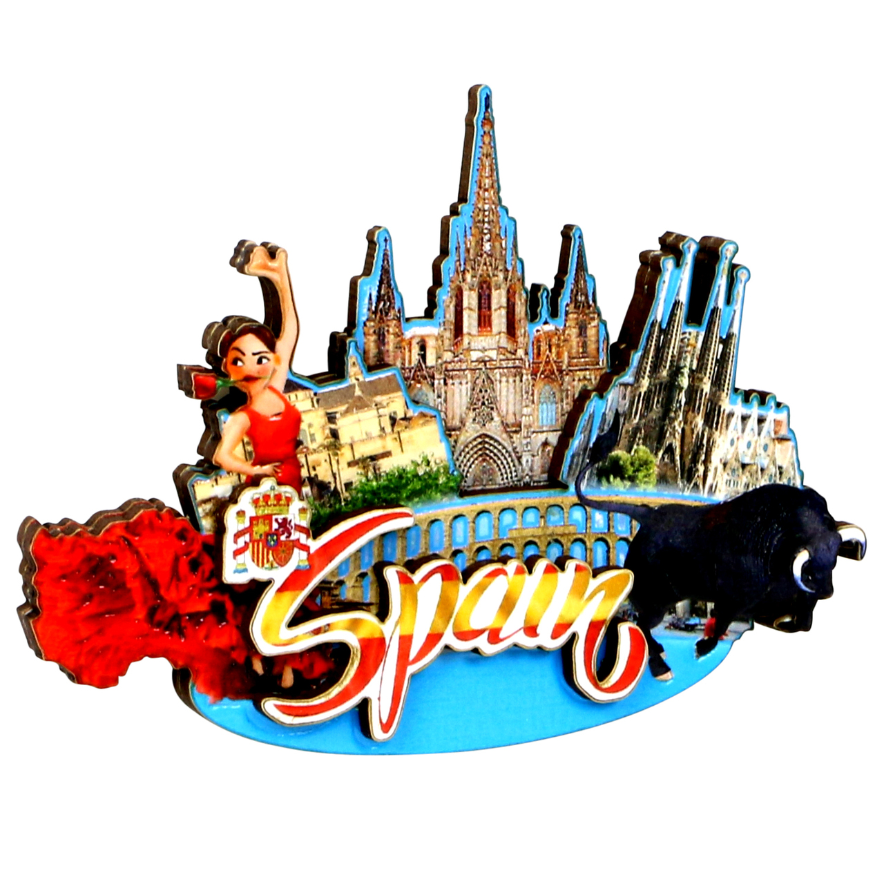 3D Spain Magnet