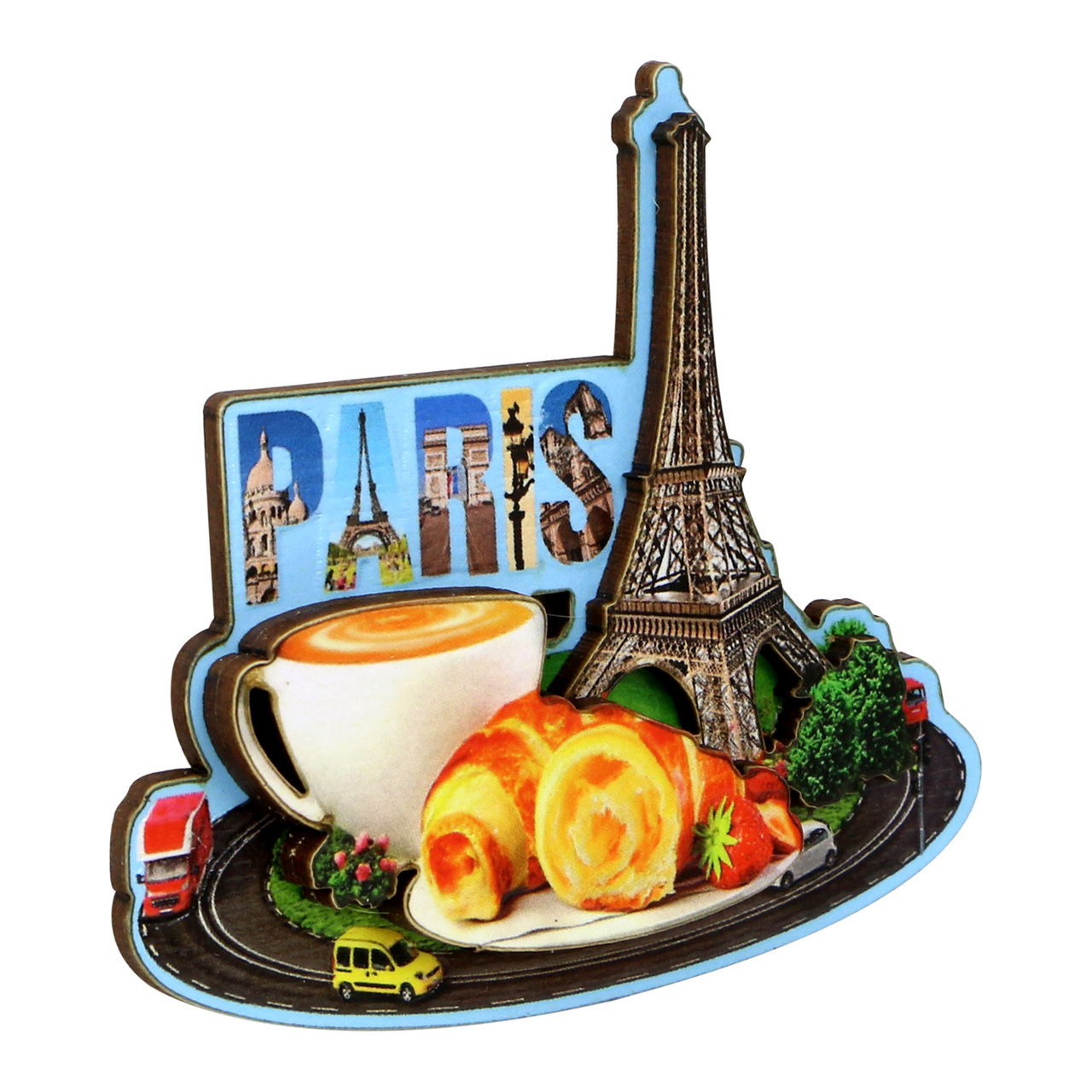 3D Paris Street Magnet