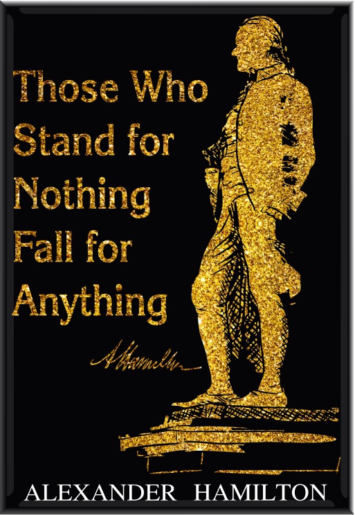 Alexander Hamilton Silhouette and Quote Magnet