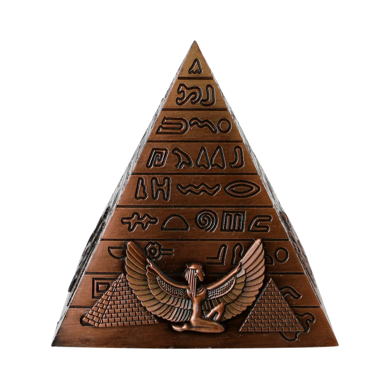 Egyptian Pyramid Bronze Replica 4.5 Inches