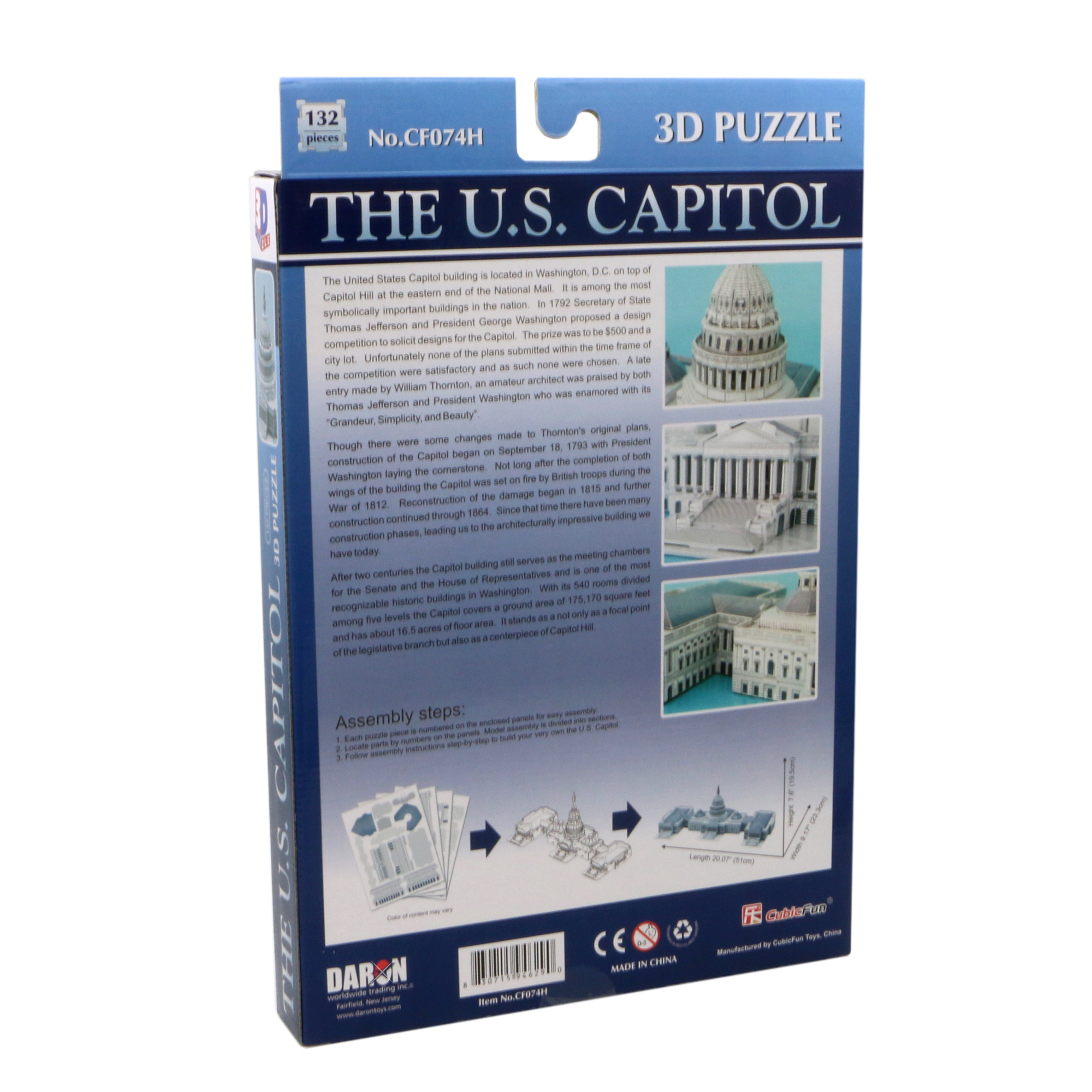 US Capitol 3D Puzzle
