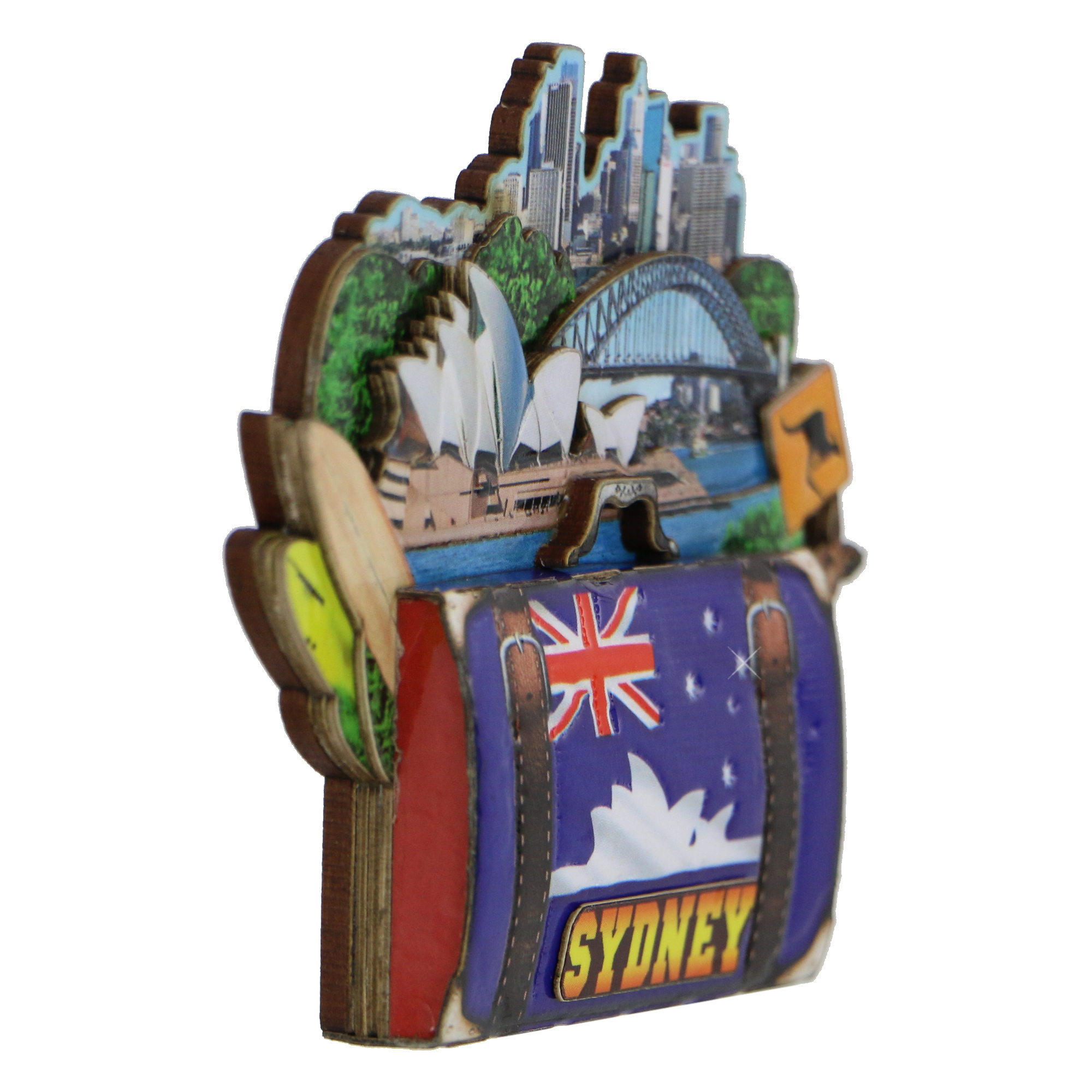 3D Sydney Wooden Magnet