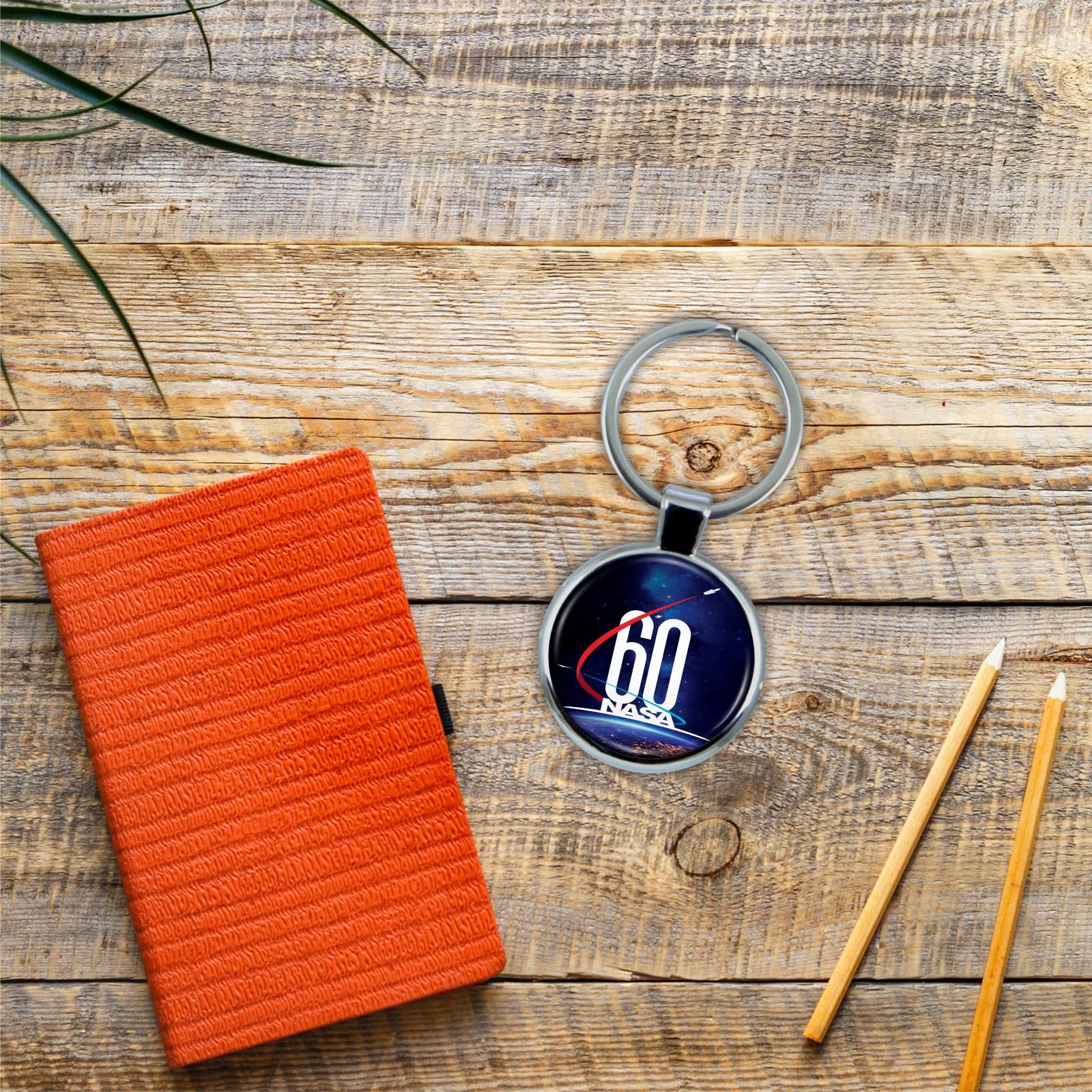 NASA 60 Years Anniversary Keychain