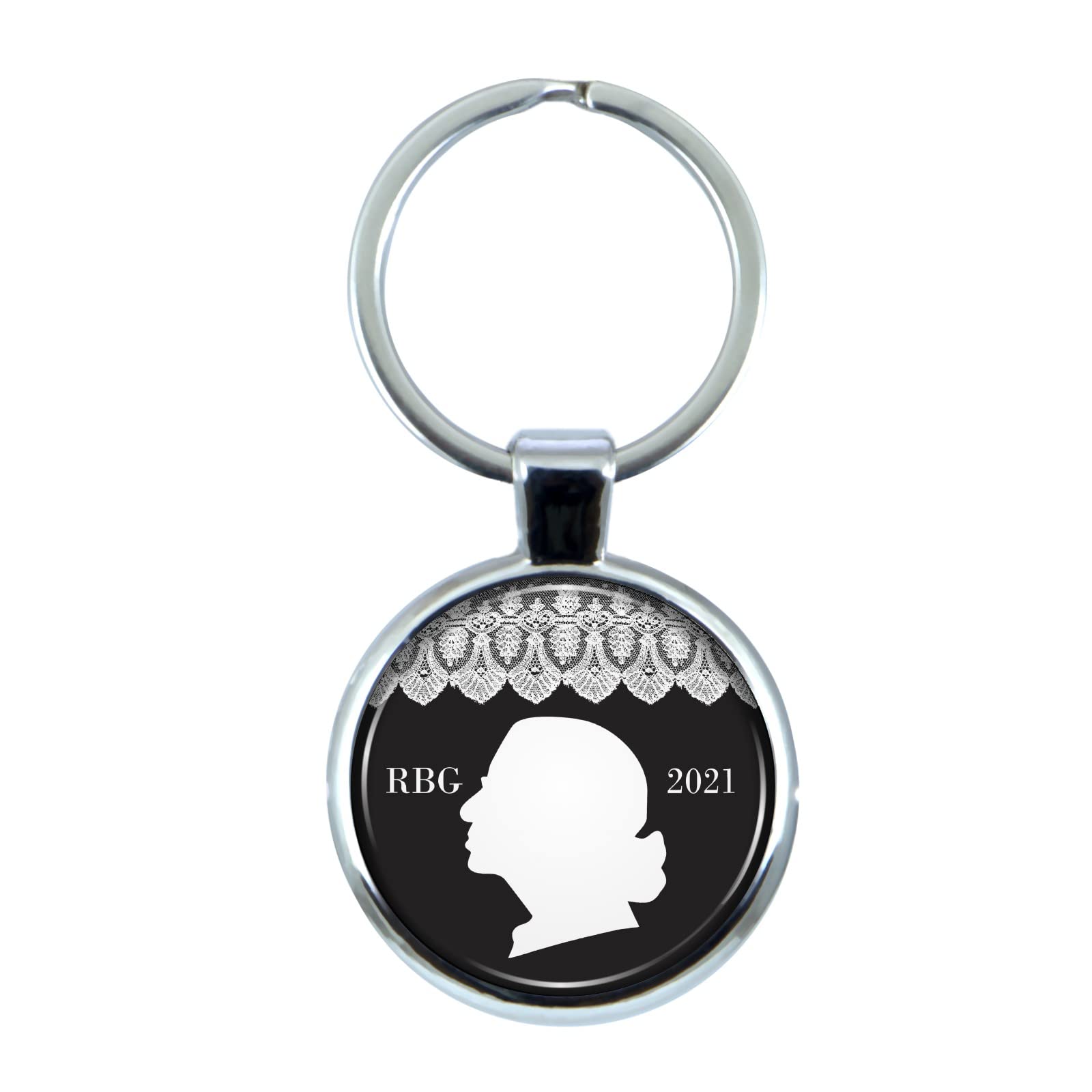 RBG Collar 1933-2020 Keychain