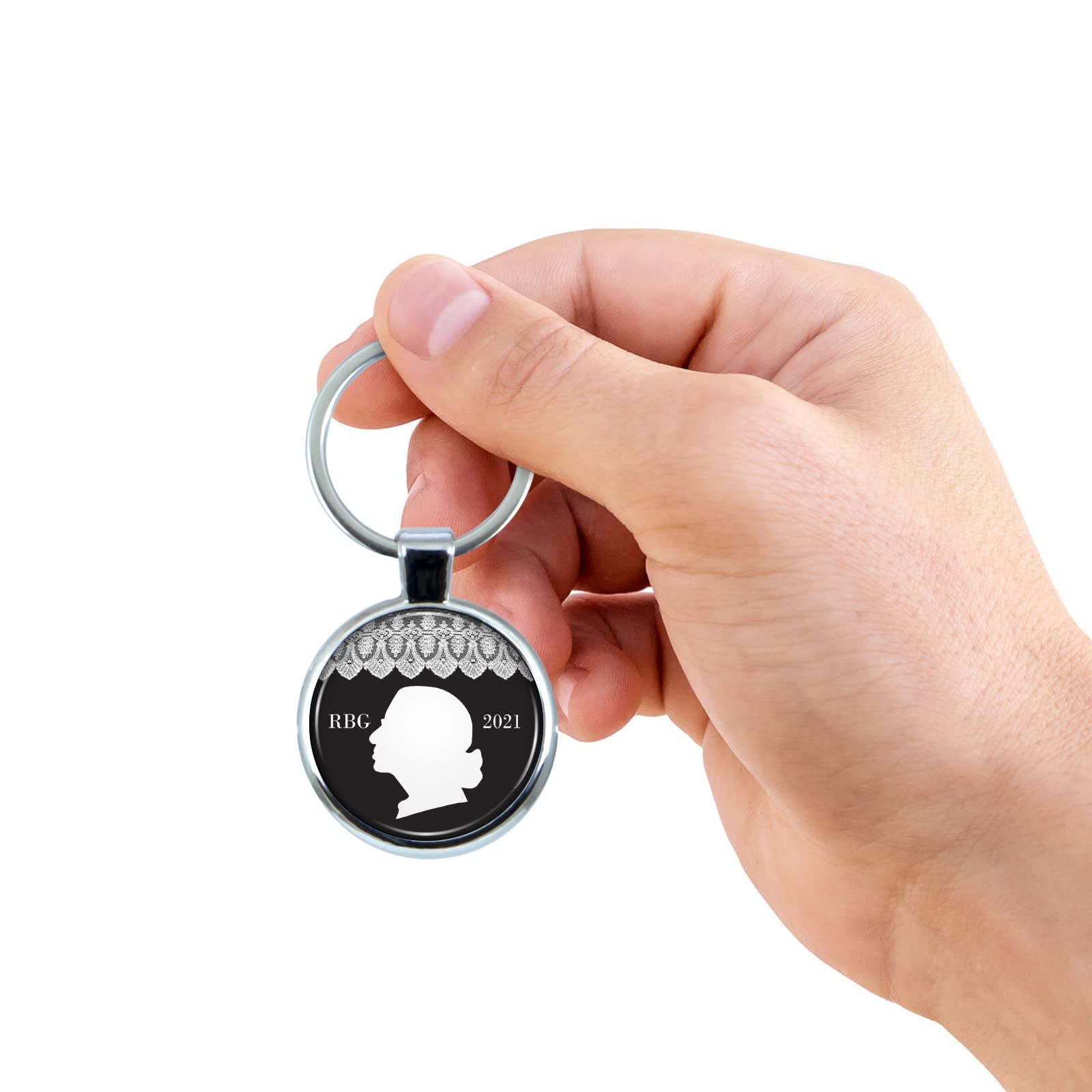 RBG Collar 1933-2020 Keychain