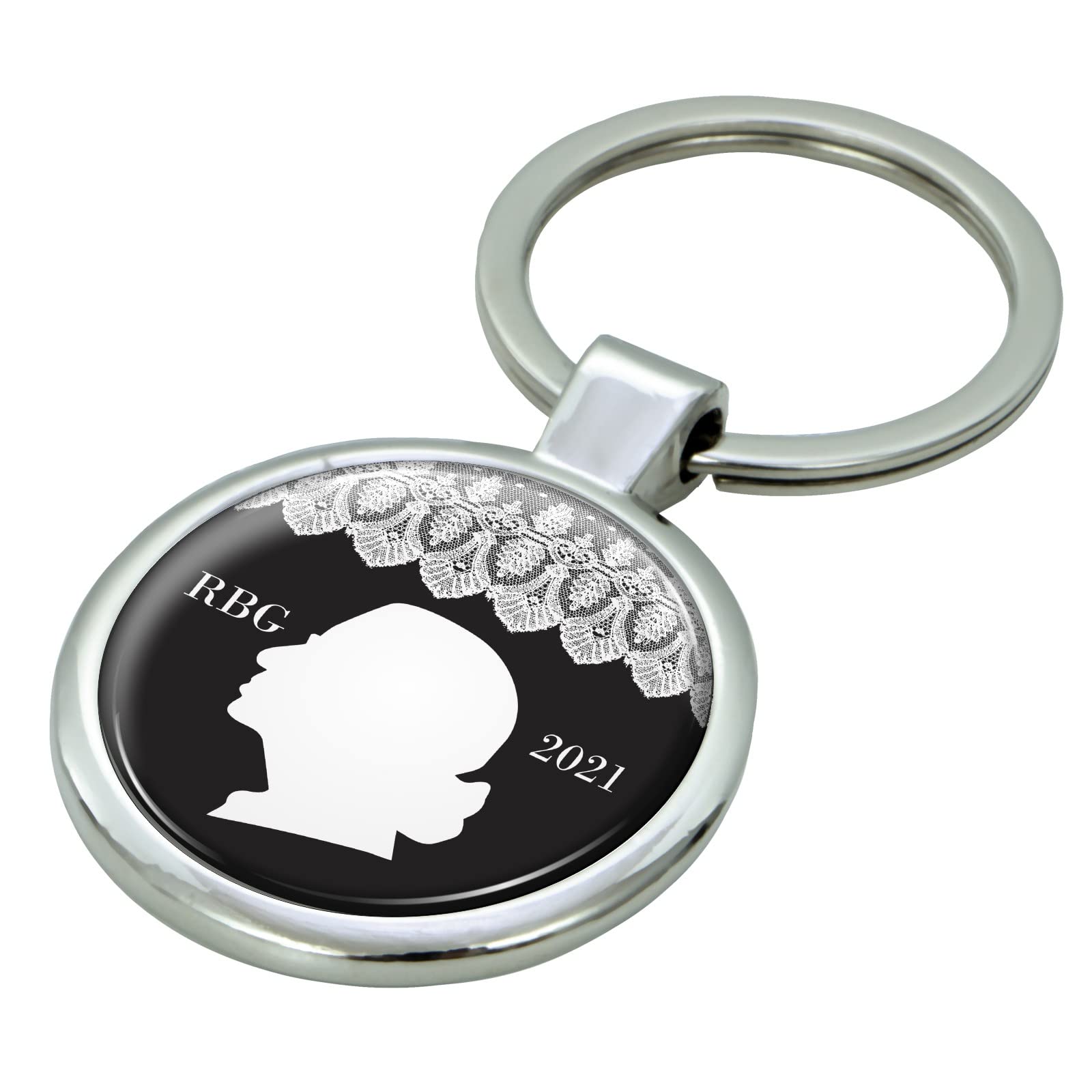 RBG Collar 1933-2020 Keychain